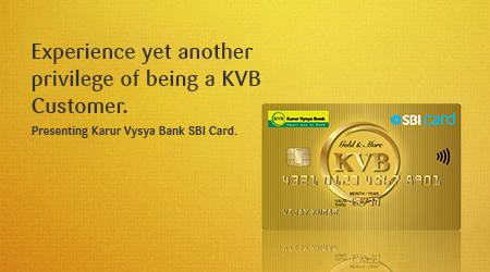 Karur Vysya Bank (KVB) SBI Credit Card - Apply Now | SBI Card