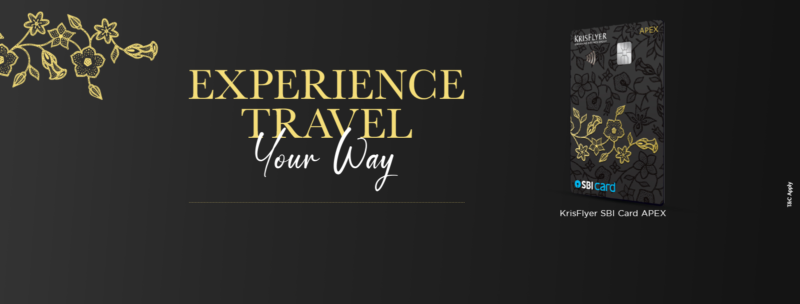 KrisFlyer SBI Credit Card Apex - Benefits & Features - Apply Now | SBI Card