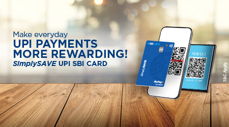SimplySAVE UPI SBI Credit Card - Benefits and Features - Apply Now | SBI Card