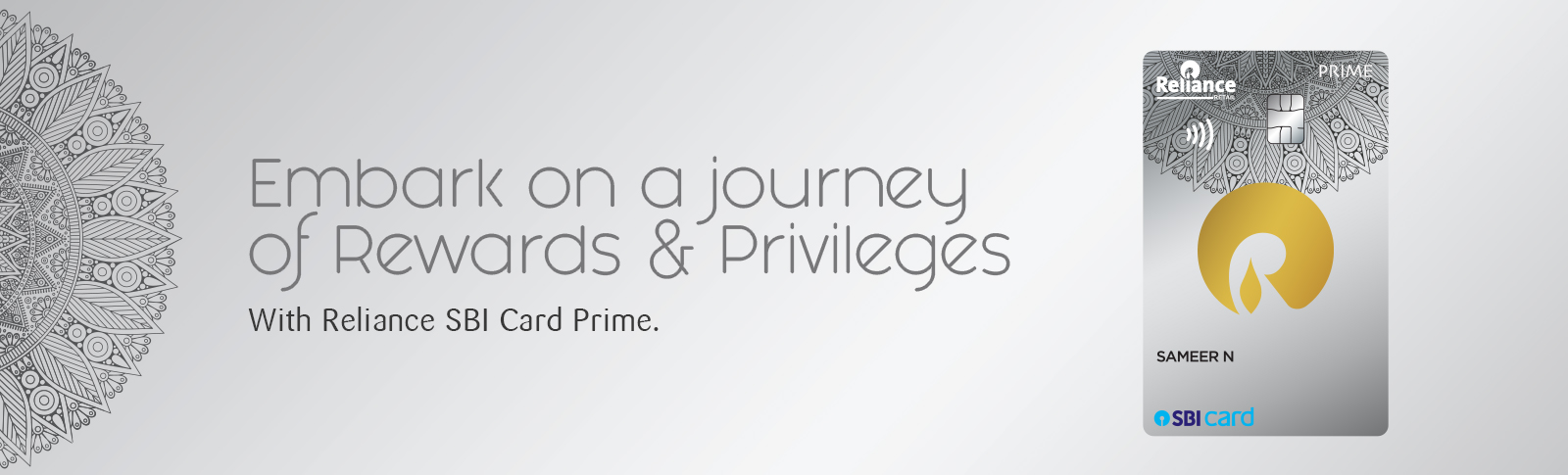 Reliance SBI Card PRIME - Benefits & Features - Apply Now