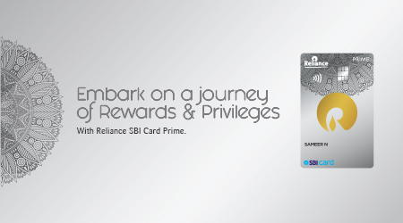 Reliance SBI Card PRIME - Benefits & Features - Apply Now