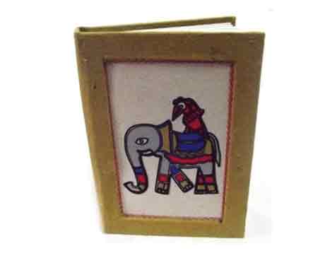 Buy Indha Craft Elephant motif Screenprinted Diary - Redeem Credit card ...